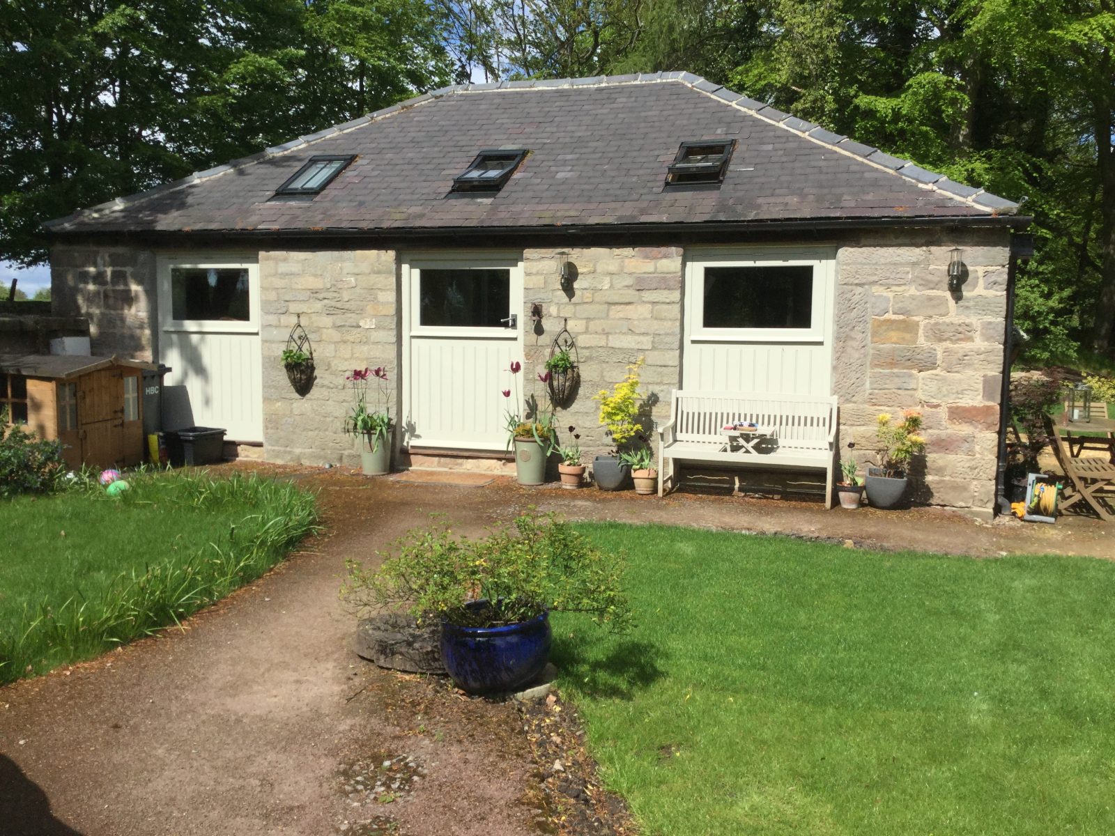 Small side and rear extension to converted stables in Nidd